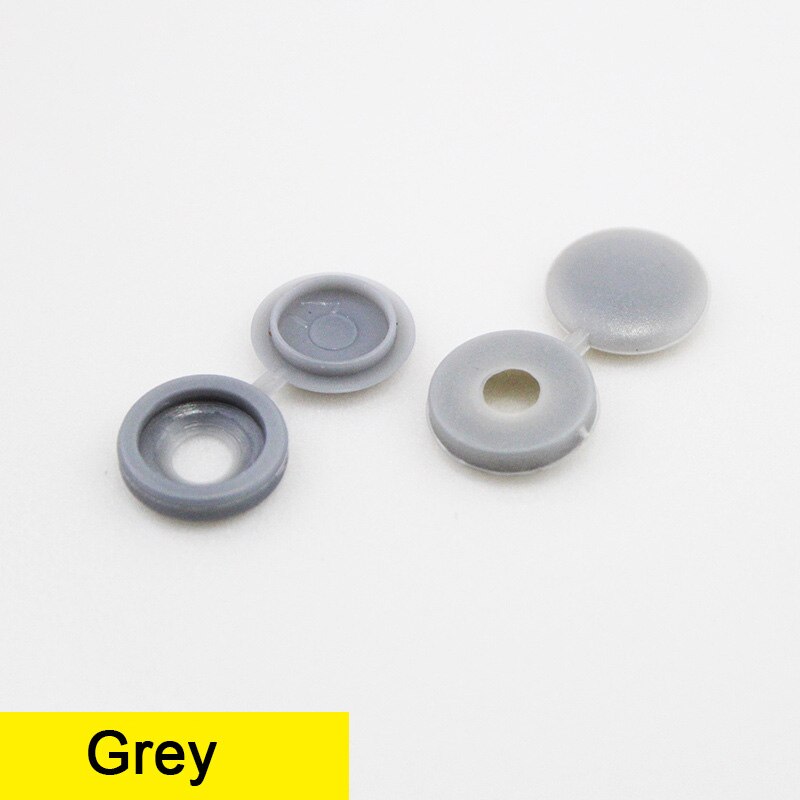 100Pcs Hinged Plastic Screw Cap Cover Fold Snap Pr... – Grandado