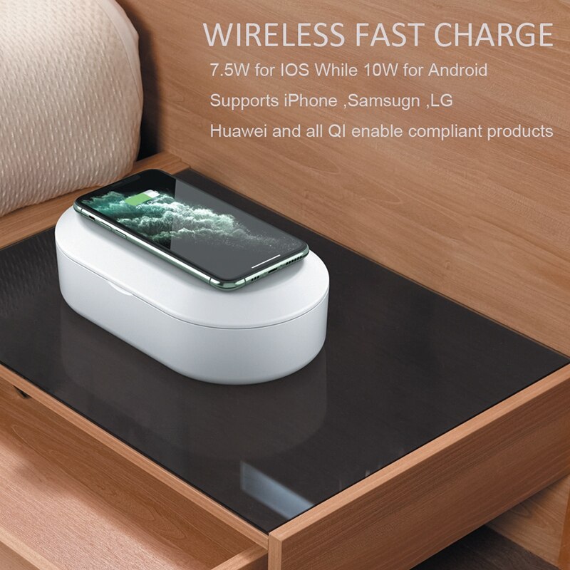 2 in 1 UV Light Phone Disinfection Box with 10W Wi... – Vicedeal