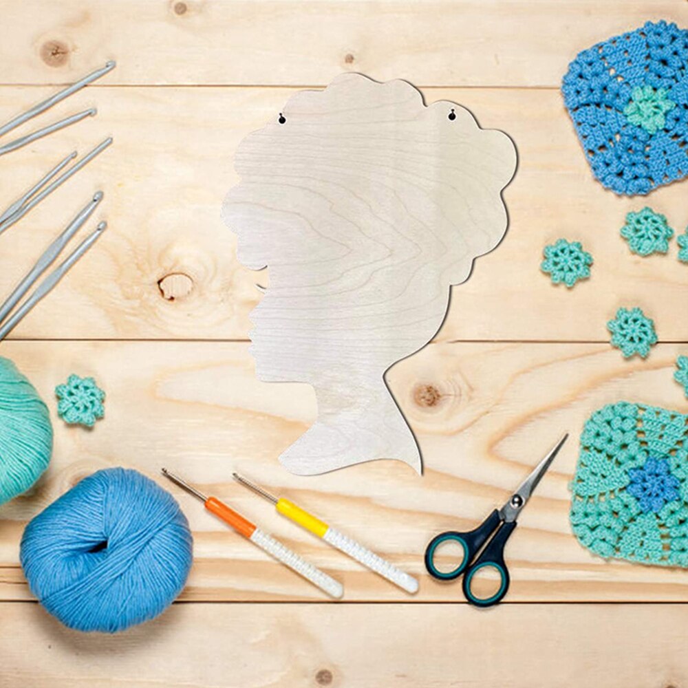 Mothers Day DIY Wooden Head Craft Decorative Templ... – Grandado