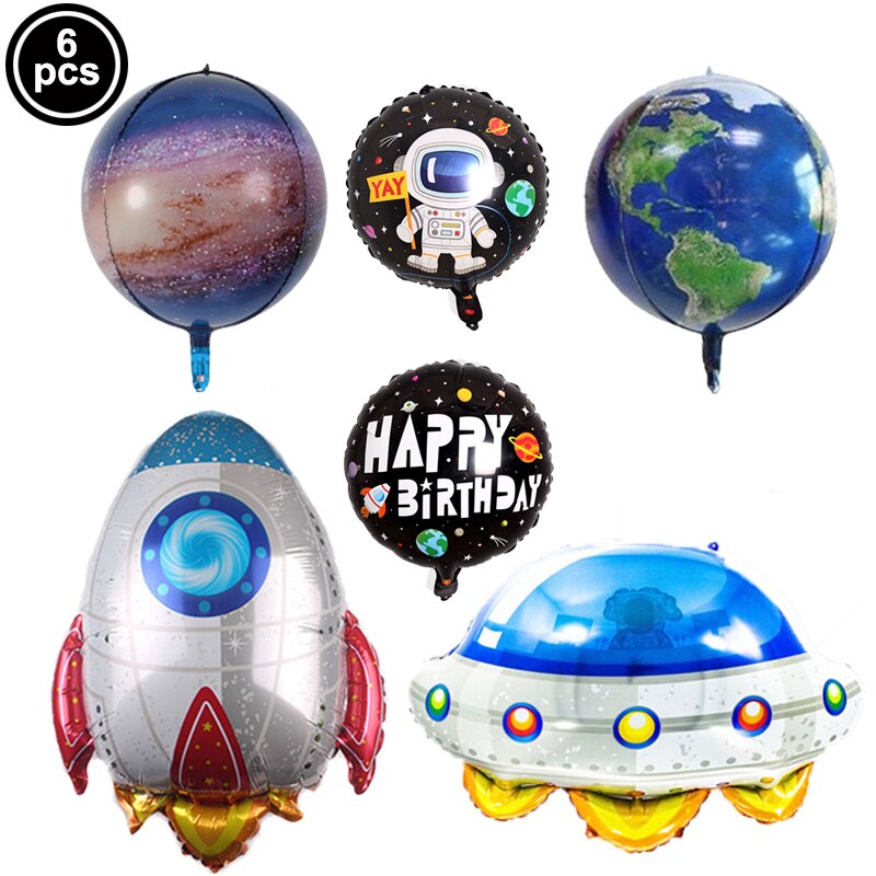 5pcs Astronaut Foil Balloon Kit Outer Space Theme ... – Grandado