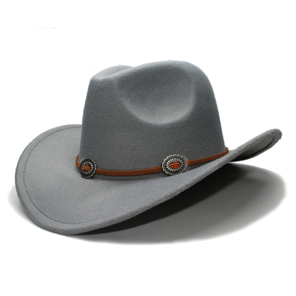 Mistdaw Vintage Style Unisex Wool Blend Wide Stiff... – Grandado