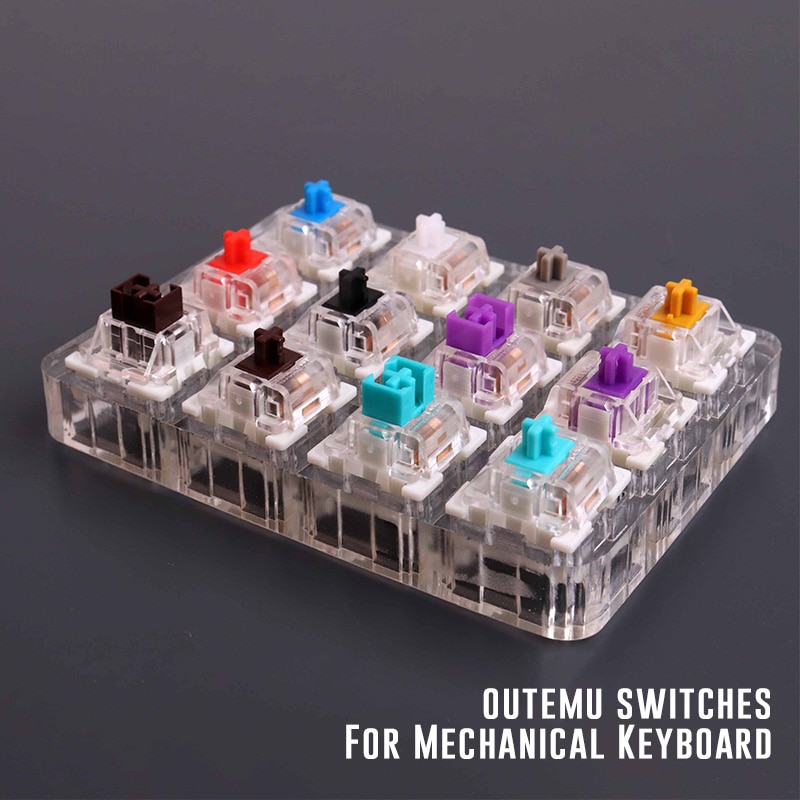 8PC Outemu silent Switches 3 Pin Purple Green Brow... – Grandado
