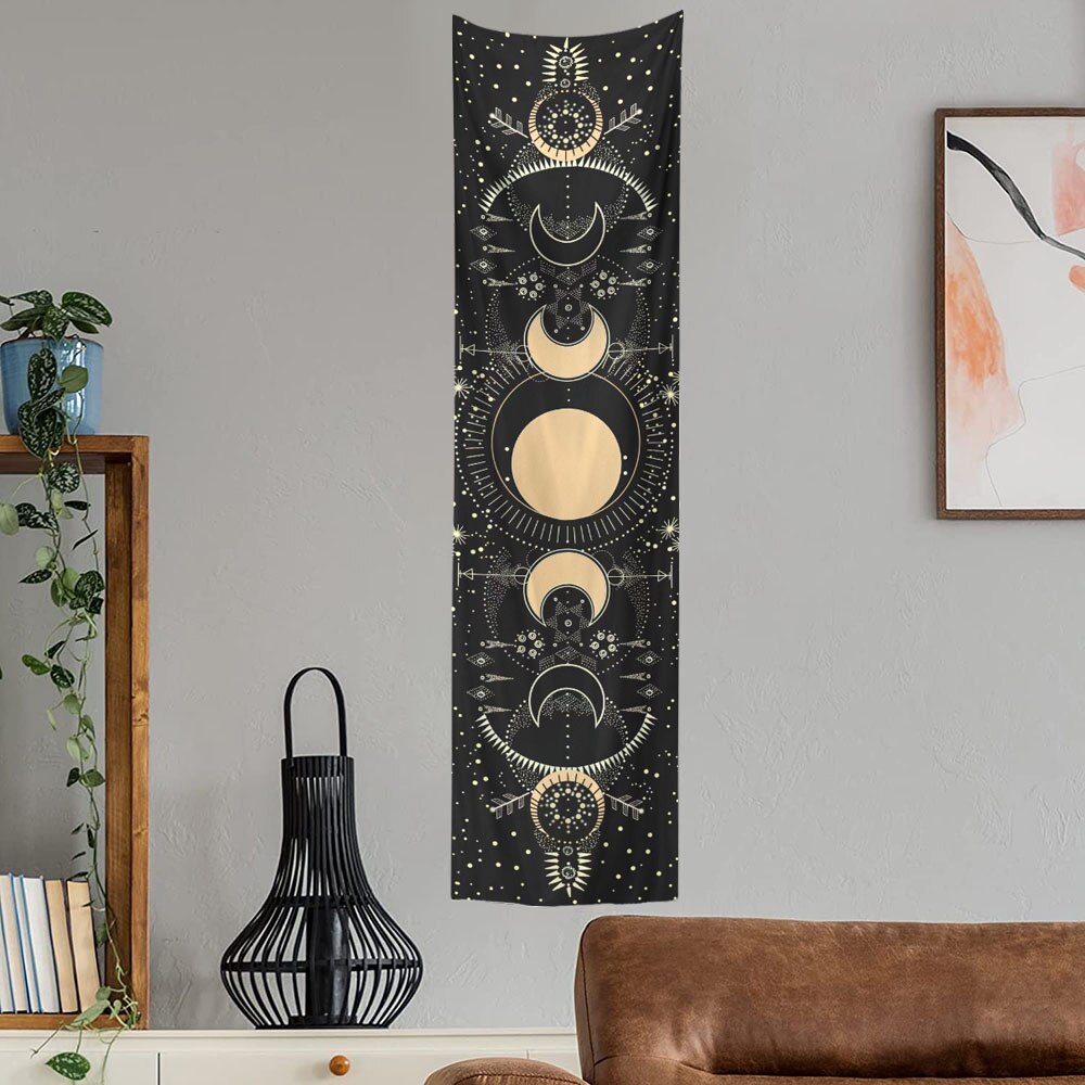 Moon Tapestry Moon Phase Tapestry Bohemian Wall Ar... – Grandado