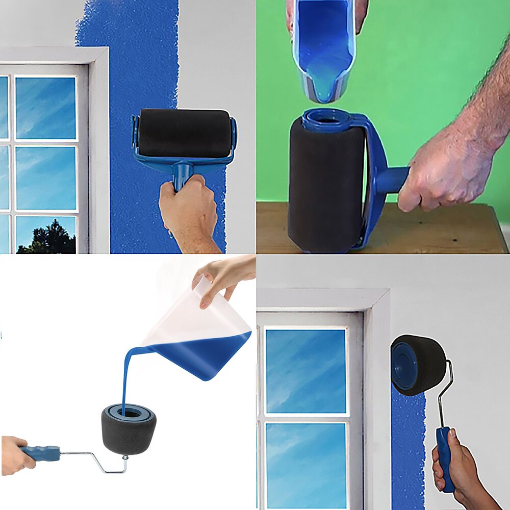 8 Stks/set Muur Versieren Schilderen Roller Kwast ... – Grandado