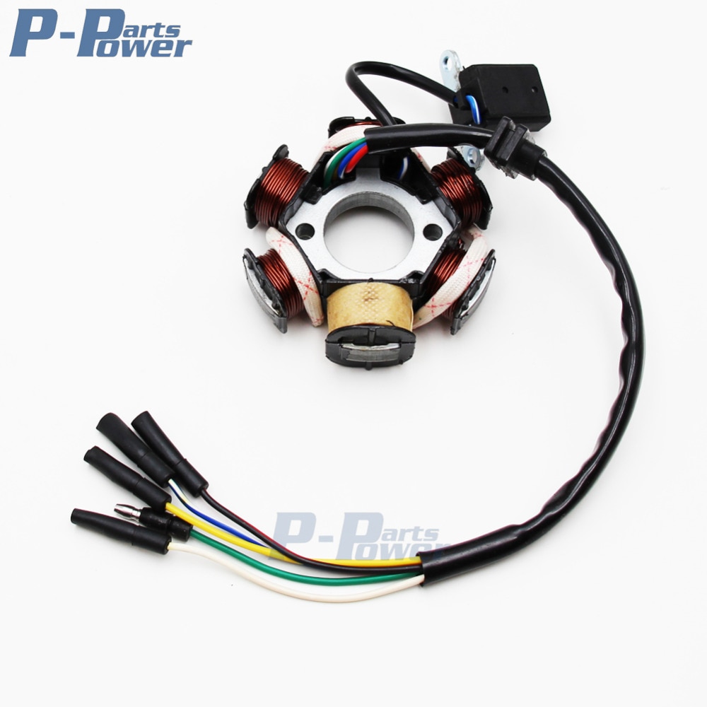 6 Pole Stator Plaat Magneto Generator Spoel Voor 1... – Grandado