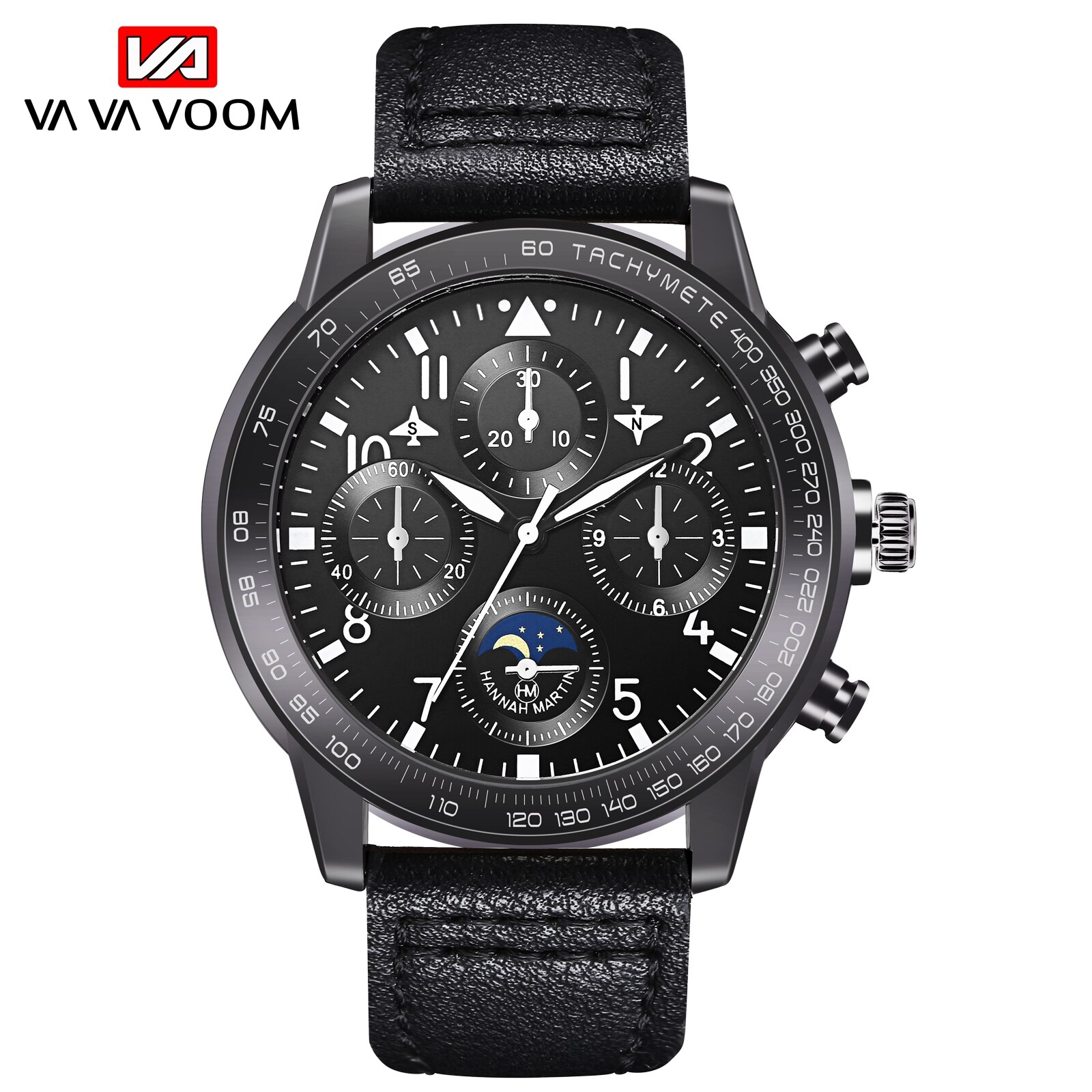Chinese Whole Big Pilot Series Black Leather Sport... – Grandado