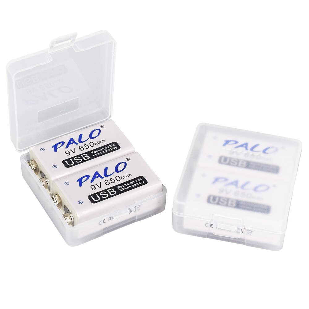PALO micro USB 9V 6F22 Rechargeable Li-ion Battery... – Grandado PALO micro USB 9V 6F22 Rechargeable Li-ion Battery... – Grandado