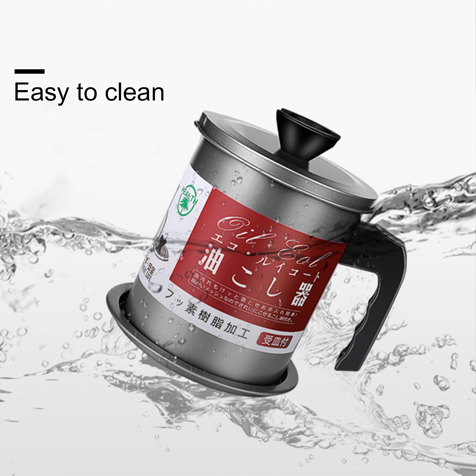 Rustfrit stål svinebeholder oliefilter gryde stor ... – Grandado