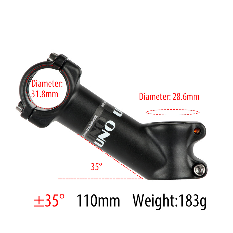 UNO Bike Stem Bicycle 1-1/4" 31.8mm Handlebar... – Grandado