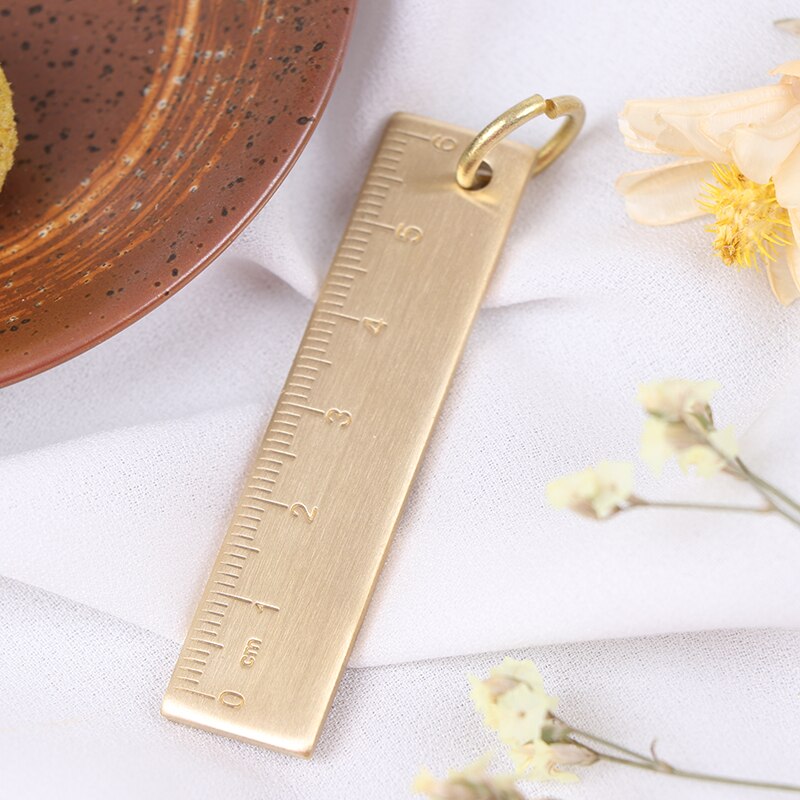 1 PCS 6cm Small Copper Ruler 3mm Thickened Brass M... – Grandado