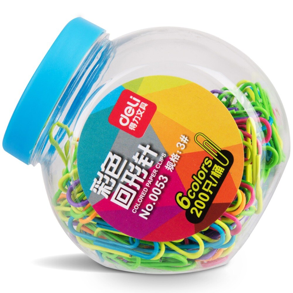 200 Pcs/Box Colorful Metal Clip for School Station... – Grandado
