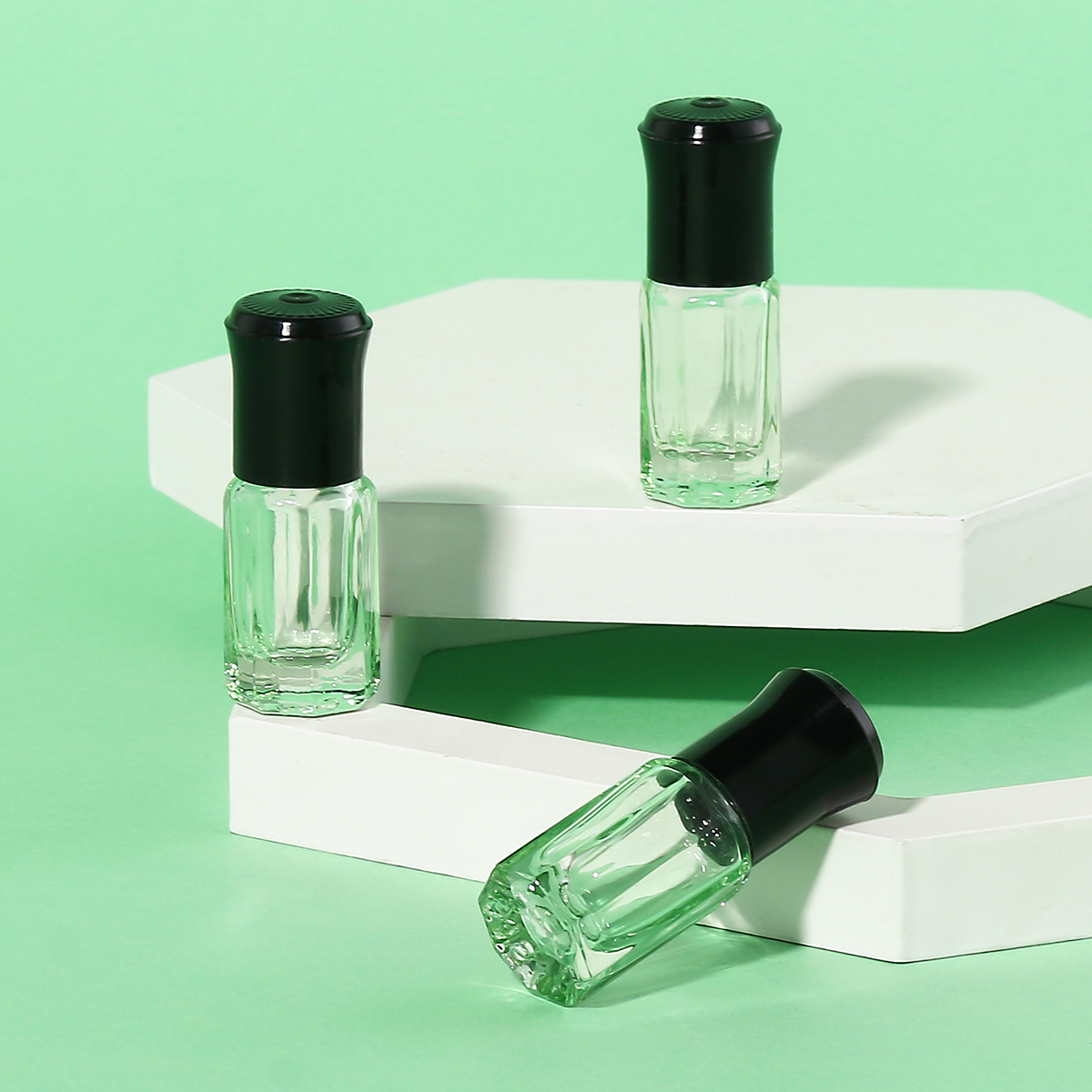 3 Stück 3 ml tragbare Mini-Roll-on-Flaschen aus Gl... – Vicedeal
