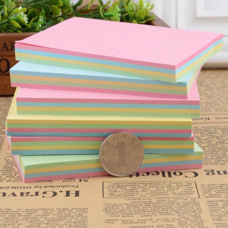 100 Sheets Color Square Sticky Notes 4 Colors Self... – Vicedeal