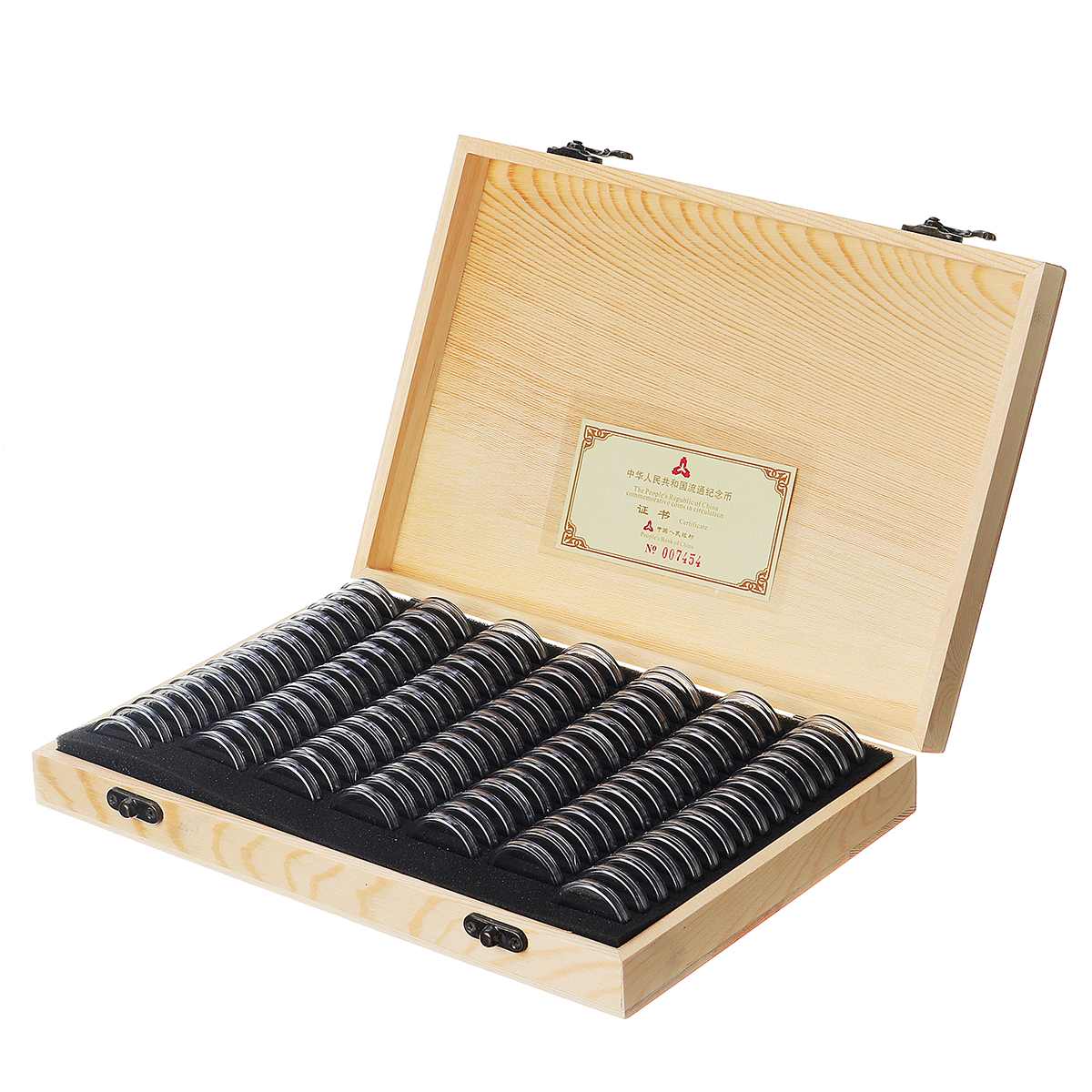 20/100 PCS Coin Display Storage Boxes Round Wooden... – Grandado