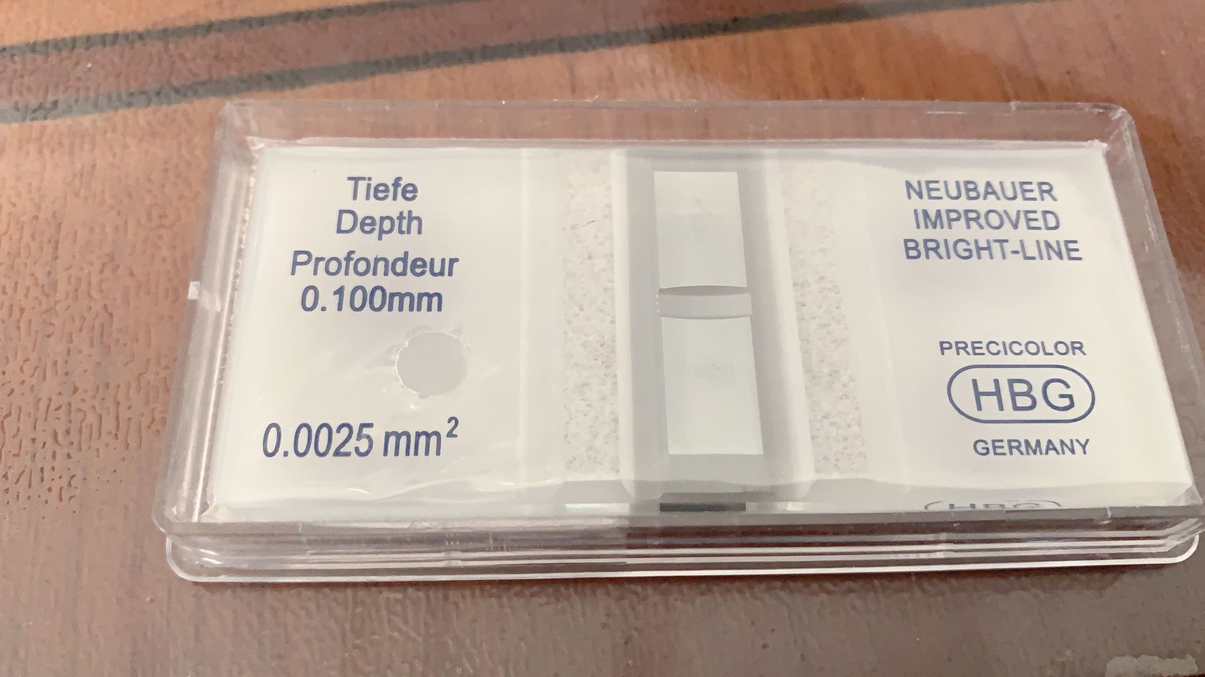 1pcs blood cell counting chamber Hemocytometer wit... – Grandado