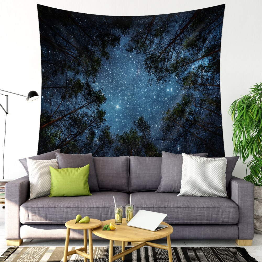 150X100 Cm Mooie Natuurlijke Bos Gedrukt Wandtapij... – Grandado