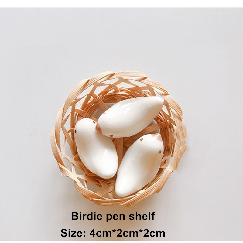 Ceramic color palette pen holder bird-shaped wash ... – Vicedeal