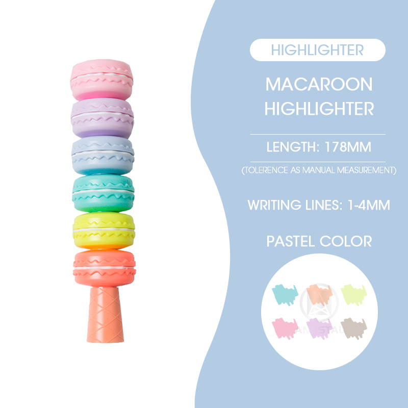 Andstal Cute Kawaii 6 Colors in 1 Macaroon Pastel ... – Vicedeal