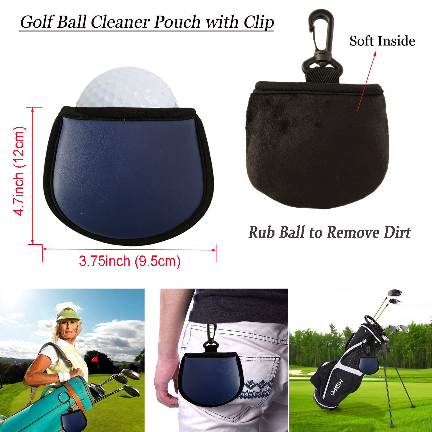 Mini Portable Golf Ball Bag Belt Leather Waist Pou... – Grandado