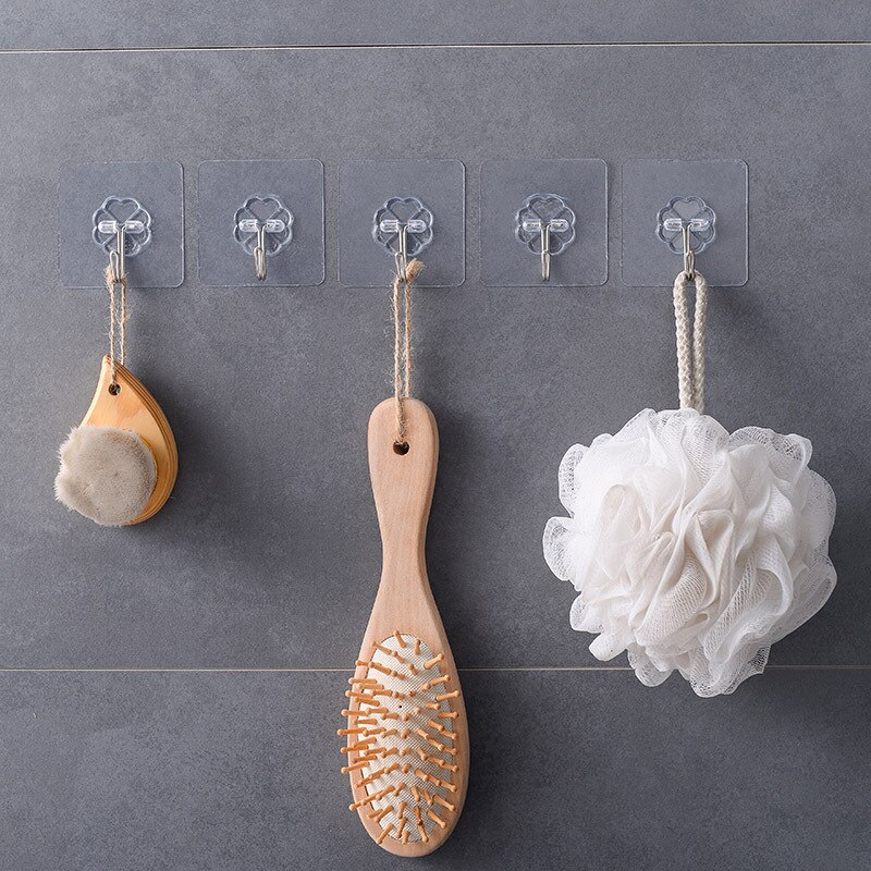 Mohamm Adhesive Hooks Strong Sticky Kitchen Wall H... – Grandado