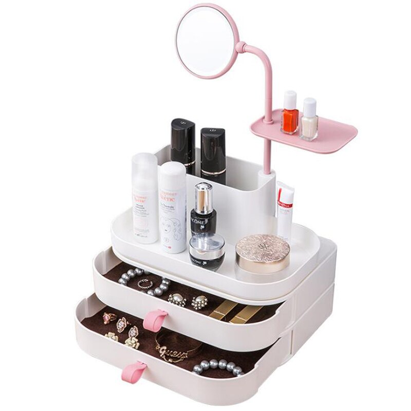 Drawer desktop makeup storage box can be rotated w... – Grandado