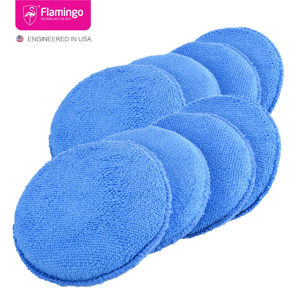 8pcs Soft Microfiber Car Wax Applicator Pad Polish... – Grandado