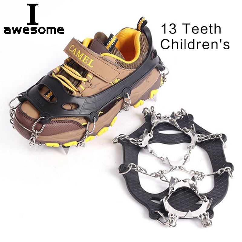 13 Teeth Ice Gripper Spike for child Kid Shoes Ant... – Grandado