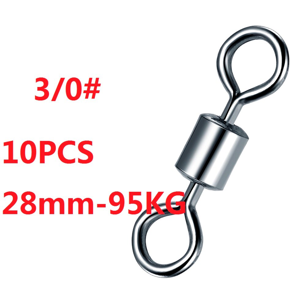 50Pcs Bearing Swivel Solid Ring Vissen Connector 8... – Grandado