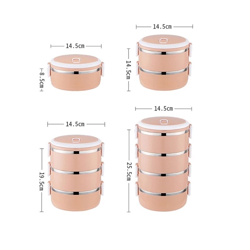 Microwave Stainless Steel Thermal Lunch Box Food S... – Vicedeal