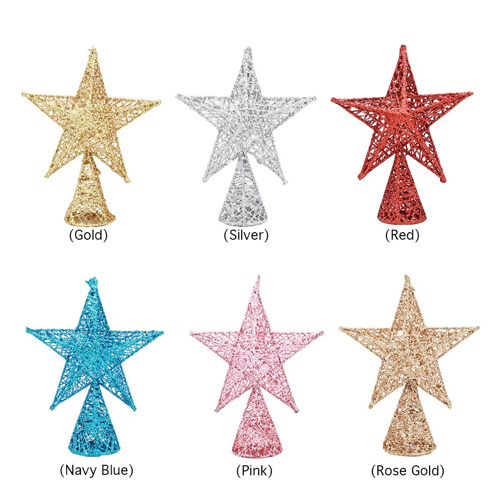 Christmas Decorations Tree Topper Five-Pointed Sta... – Vicedeal