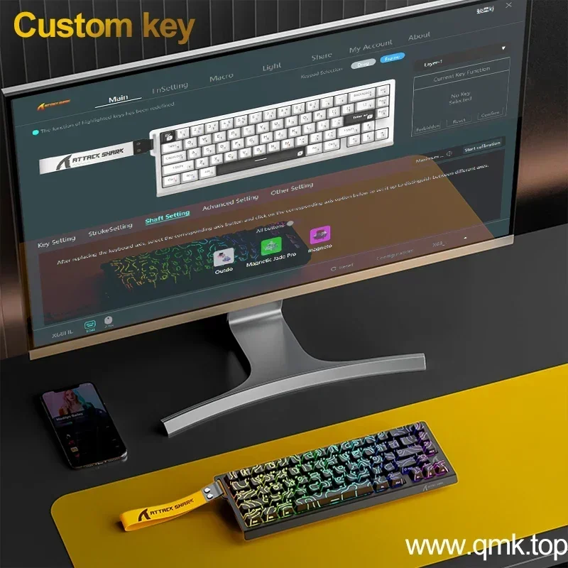 Attack shark X68HE Mechanical Keyboard ,8K Magneti... – Grandado