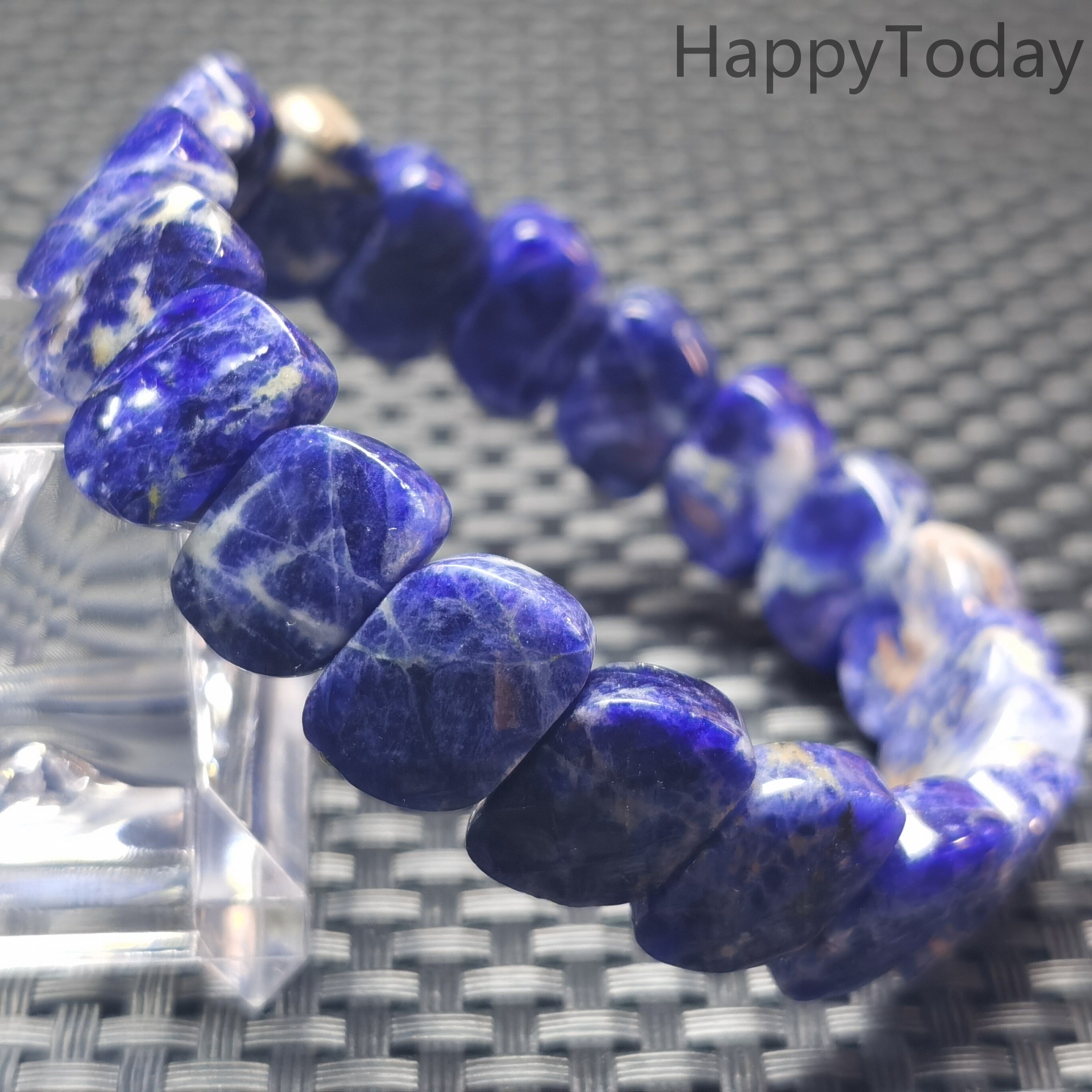 Natural sodalite "S" shape Bracelets Geometry Long... – Grandado