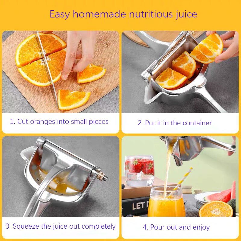 Stainless Steel Citrus Fruits Squeezer Orange Lemo... – Grandado