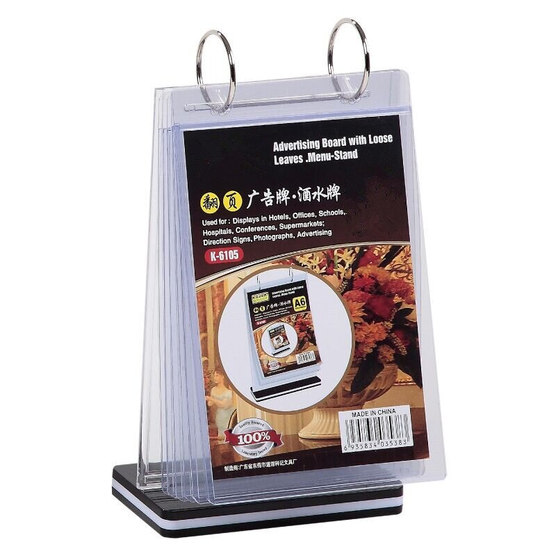 A4 Menu Holder Display Acrylic Sign Holder Note Ho... – Grandado