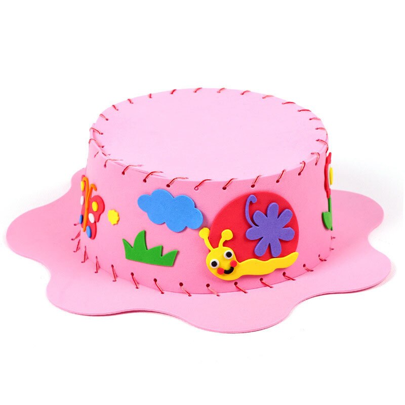 EVA Foam Paper Weaving Hat Flowers animal Patterns... – Grandado