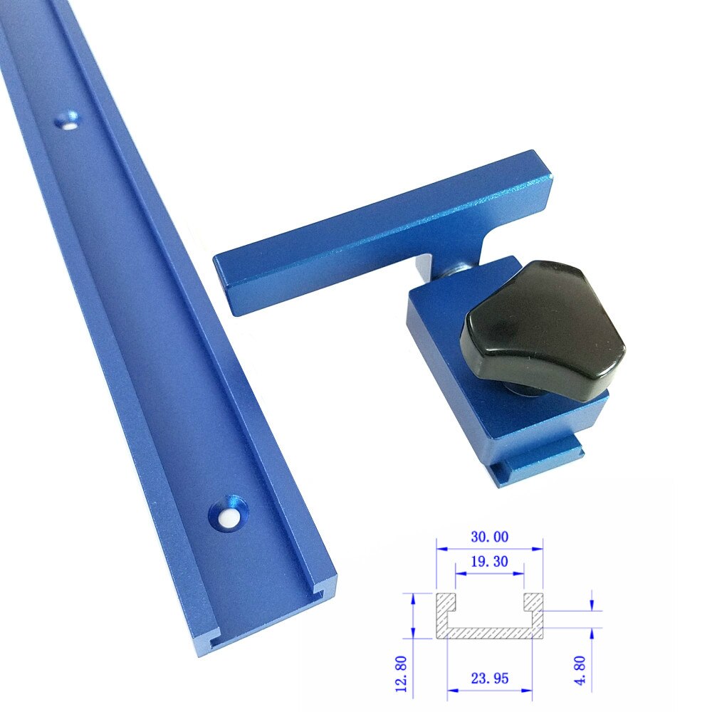 Aluminium T-Slot T Track W/ Miter Track Stop Set 3... – Grandado