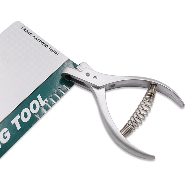 LMDZ Silver Steel Handheld Puncher ID Card Photo B... – Grandado