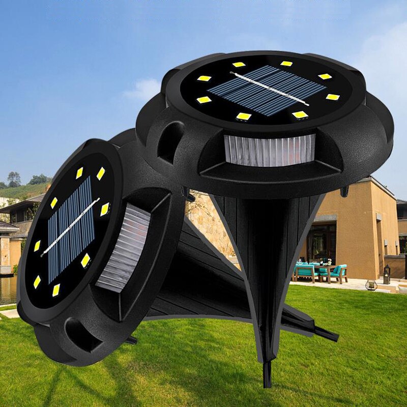 YOYOLUO Newest 8 LEDs Ground Light Solar Garden La... – Grandado