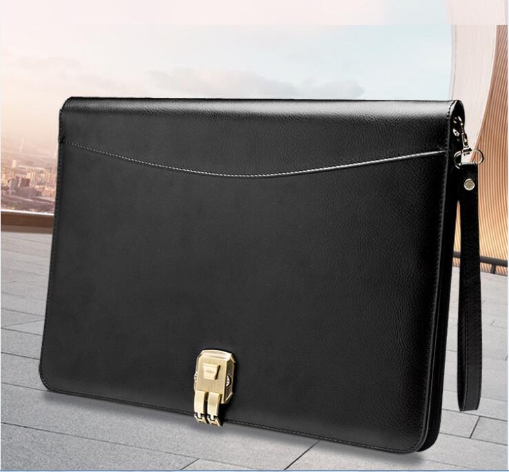 A4 PU Leather Padfolio Business Document Manager B... – Grandado