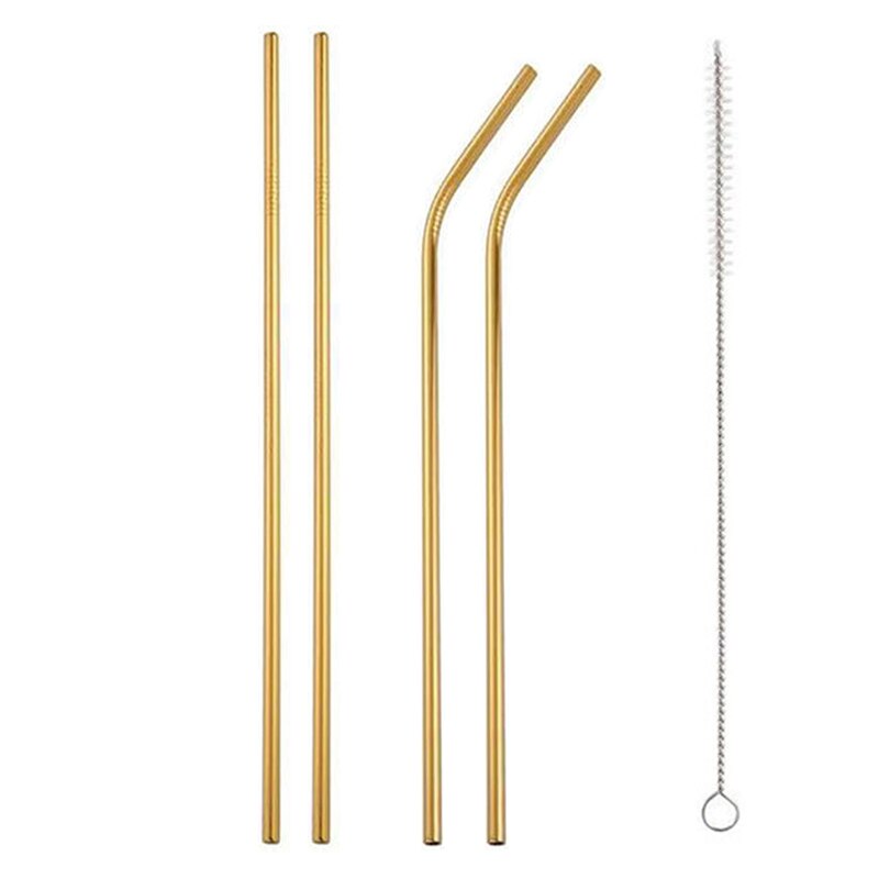 4Pcs Reusable 304 Stainless Steel Metal Drinking S... – Grandado
