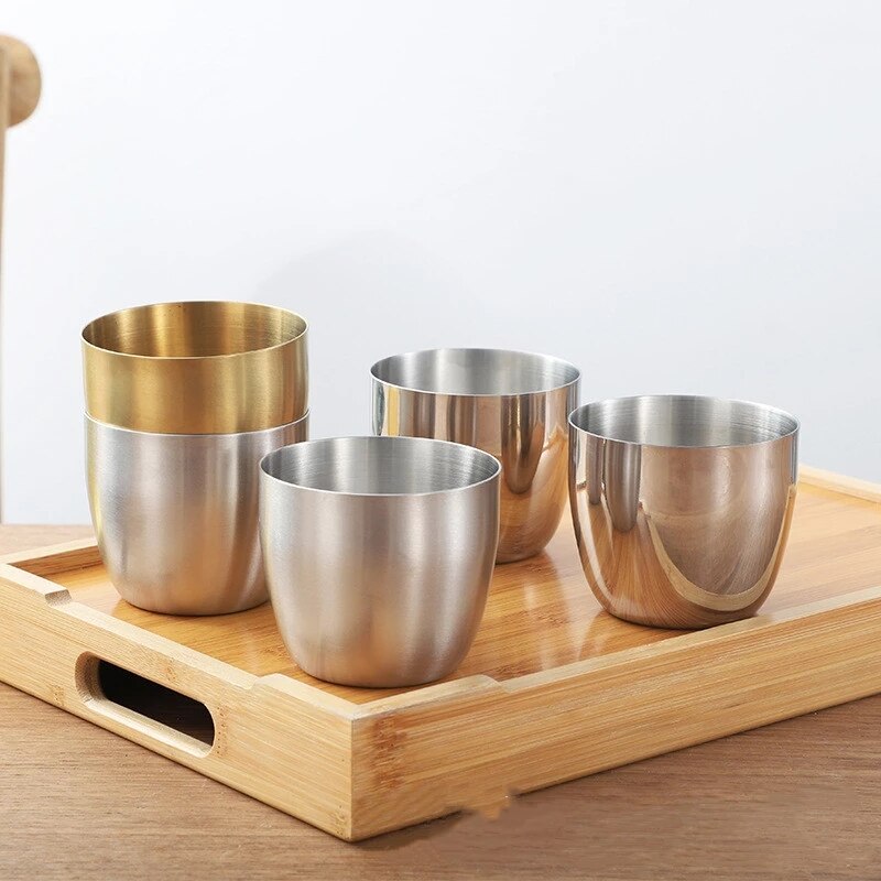 240Ml Rvs Cups Unbreakable Premium Metalen Bier Dr... – Vicedeal