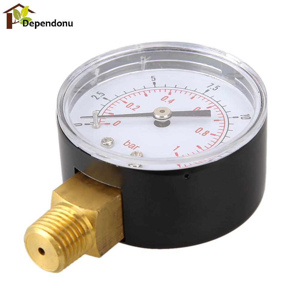 0/15 PSI 0/1 Bar Pressure Gauge Fuel Air Compresso... – Grandado