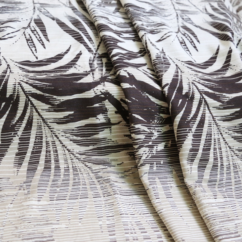 50Cm * 130Cm Zwarte Vintage Leaf Gestreepte Zijde ... – Vicedeal