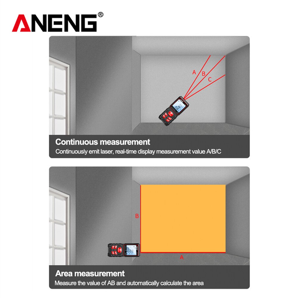 ANENG Distance Meter Infrared Rangefinder LCD Tape... – Grandado