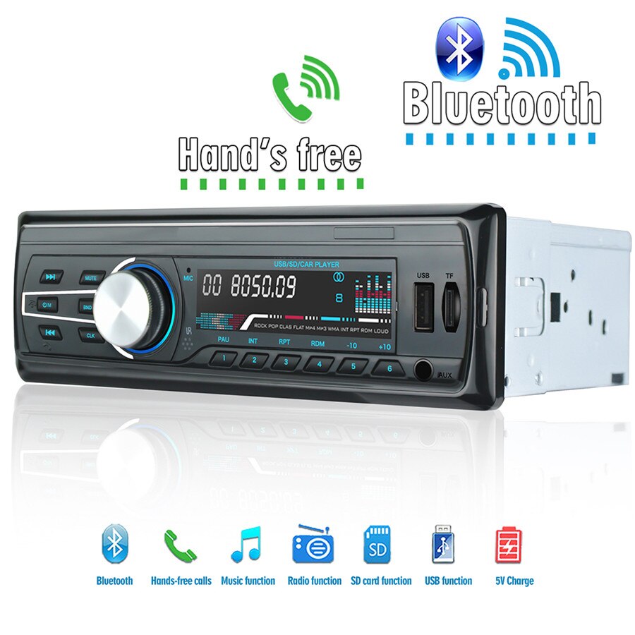 1 Din Auto Stereo Bluetooth Aux Usb/Tf/Fm/MP3 Radi... – Vicedeal