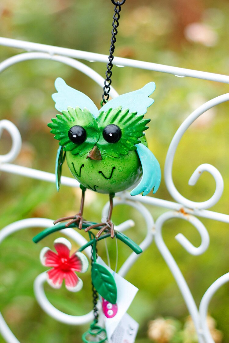 Wind Chime Ijzer Uil Dier Wind Spinner Ldyllic Tui... – Grandado