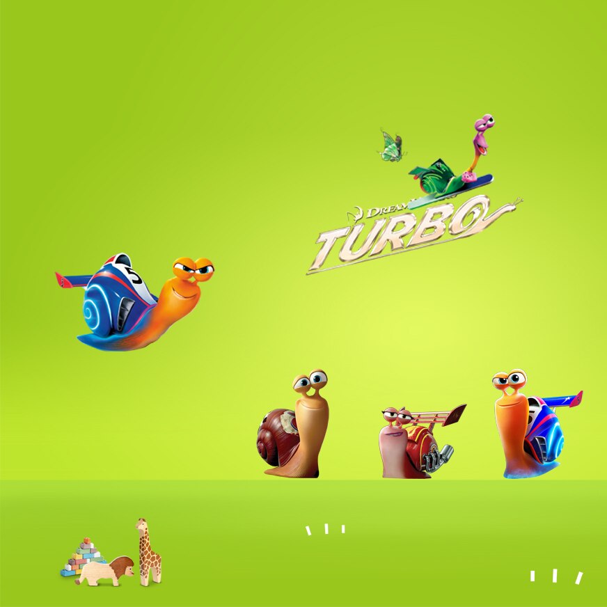 Cartoon Ice Age Snail DIY Wall Sticker Home Decals... – Grandado