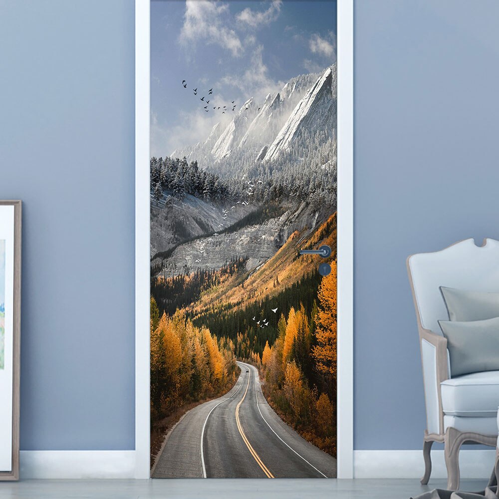 Australia Forest Road Scenery Wall Stickers Home D... – Vicedeal