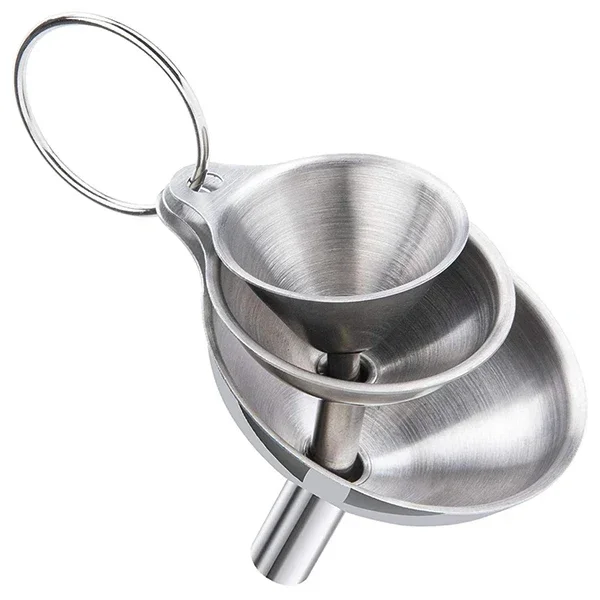 3/5 Pcs Stainless Steel Kitchen Funnels Set Food G... – Grandado