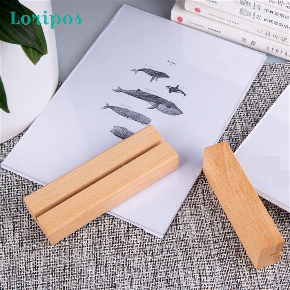 Nordic Desktop Photo Stand Rack Solid Wood Photo P... – Vicedeal